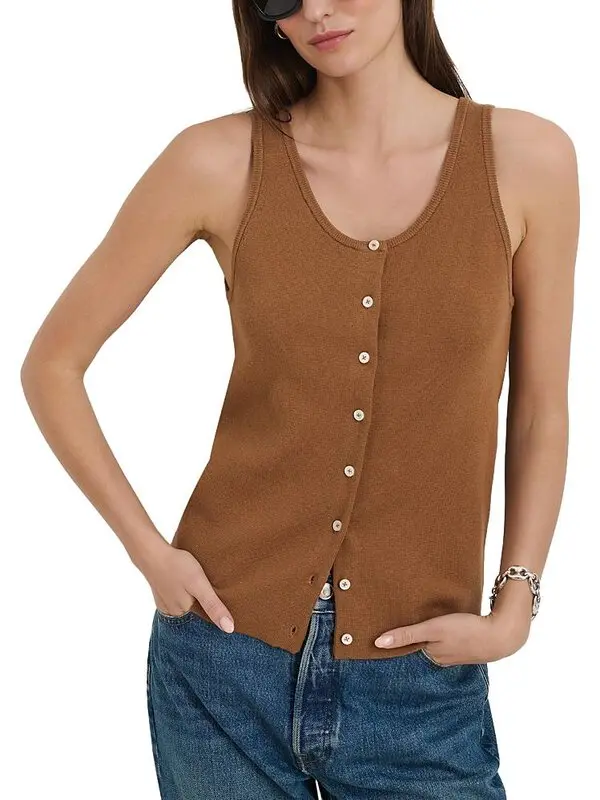 ALEX MILL Louisa Vest - Mochaccino