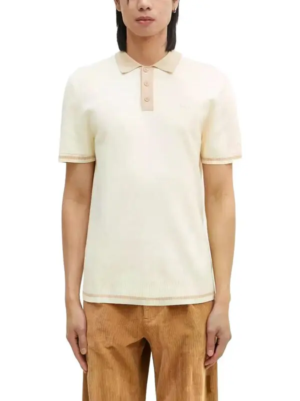 Filling Pieces Knitted Polo Shirt - Neutrals