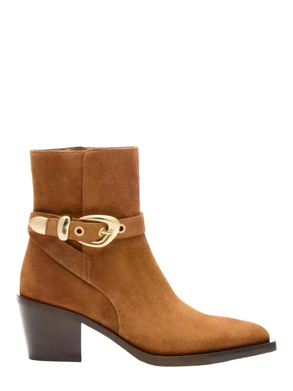 STUART WEITZMAN 60mm Maven Buckle-strap Boots - Brown