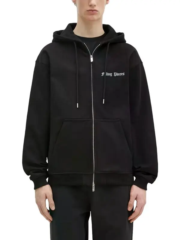 Filling Pieces Graphic-print Zip Hoodie - Black