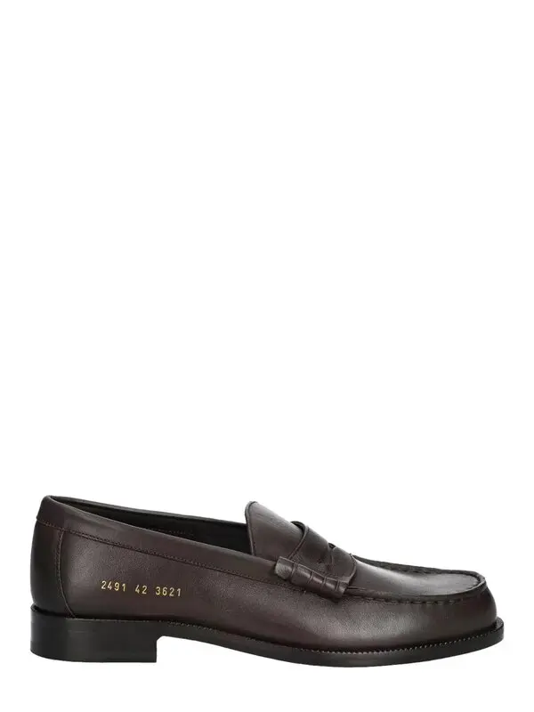 COMMON PROJECTS Penny Leather Loafers - Brown