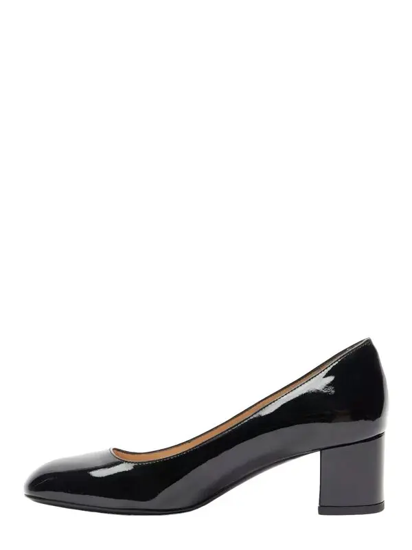 STUART WEITZMAN 50mm Maeve Patent Leather Pumps - Black