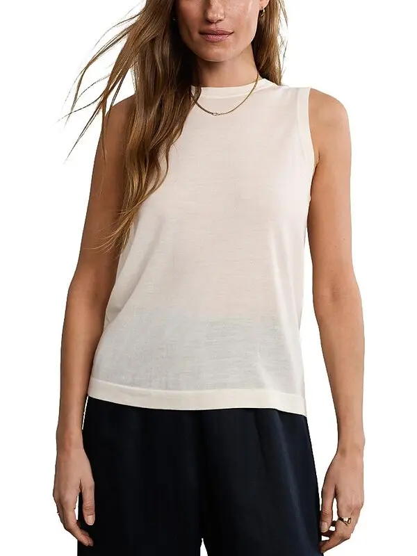 Jenni Kayne Merino Wool Tank Top - Ivory