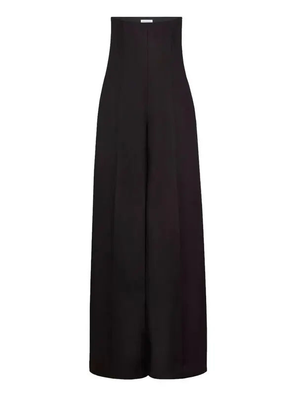 Nina Ricci High-waisted Flared Trousers - Black