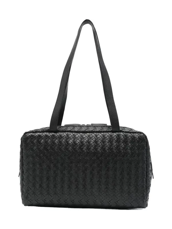 THE ROW Astra Woven Leather Tote - Black