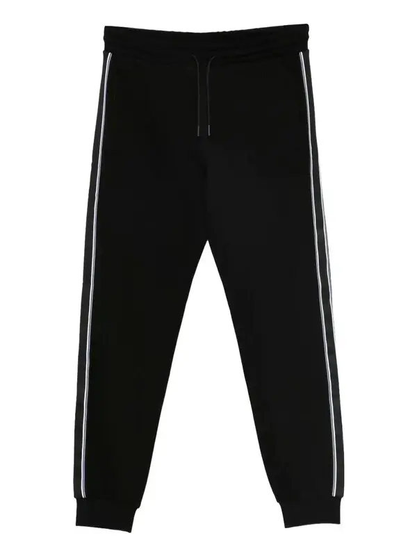 Karl Lagerfeld Stripe-detail Track Pants - Black