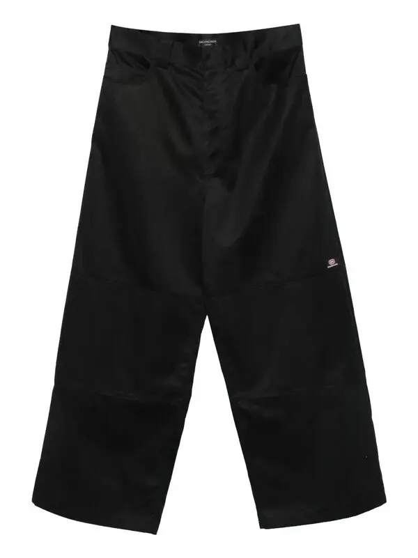 Balenciaga Twill Utility Trousers - Black