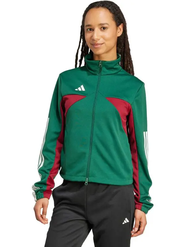 Adidas Tiro Nations Pack Track Top - Dark Green / Collegiate Burgundy / White