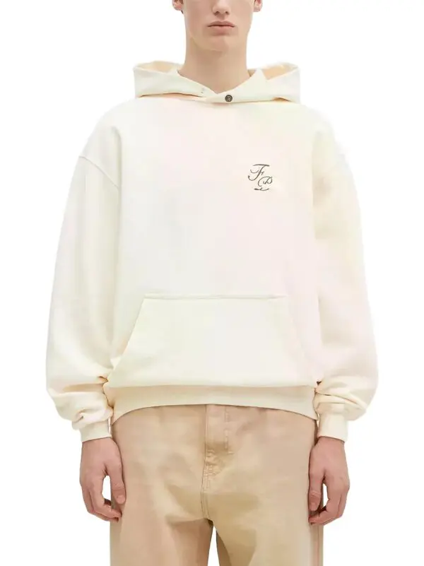 Filling Pieces Garden-print Hoodie - Neutrals