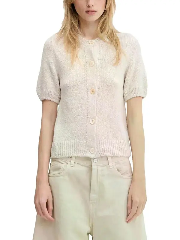 Our Legacy Puff-sleeve Button Cardigan - Neutrals