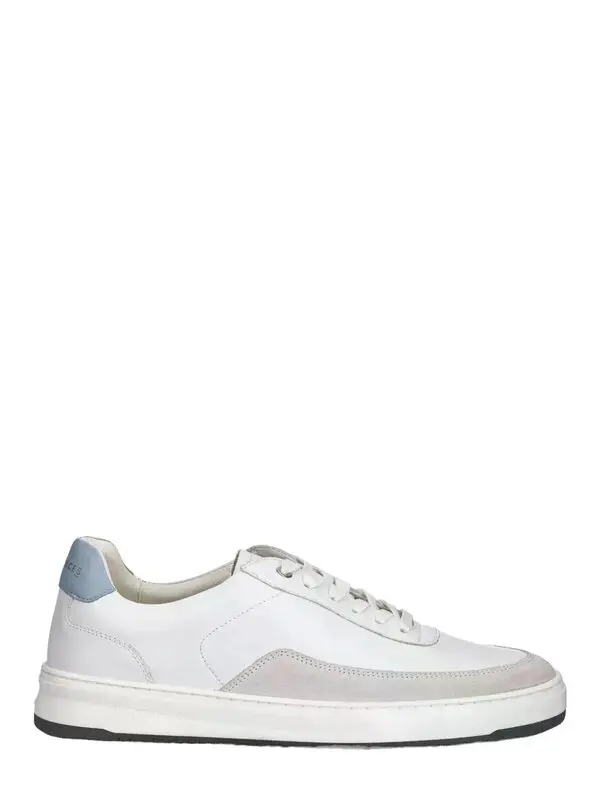 Filling Pieces Suede Panel Leather Sneakers - White