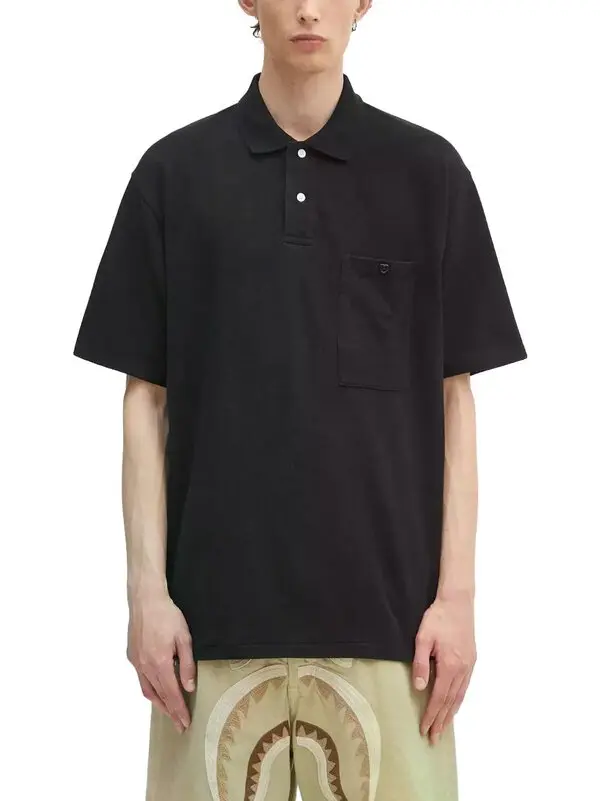 HUMAN MADE Pocket Short-sleeves Polo Shirt - Black