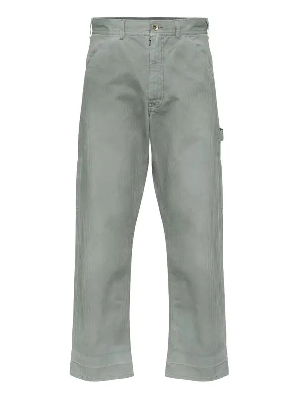 MAISON MARGIELA Textured Straight-leg Jeans - Grey
