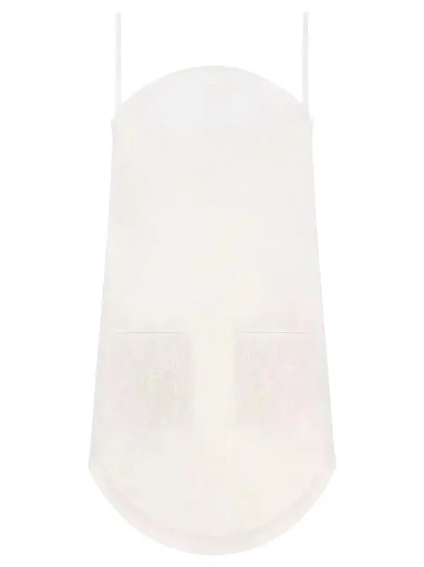 COURREGES Lace-embroidered Mini Dress - White