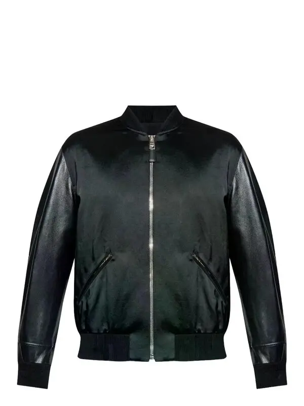 Givenchy Logo-lettering Bomber Jacket - Black