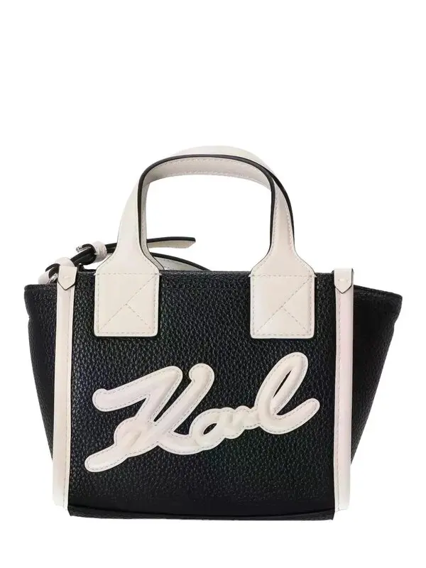 Karl Lagerfeld Logo Tote - Black