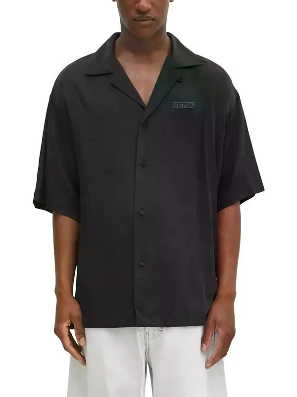 032C 111 Bowling Shirt - Black