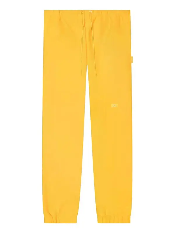 ADVISORY BOARD CRYSTALS Sphene Embroidered-number Track Pants - Yellow