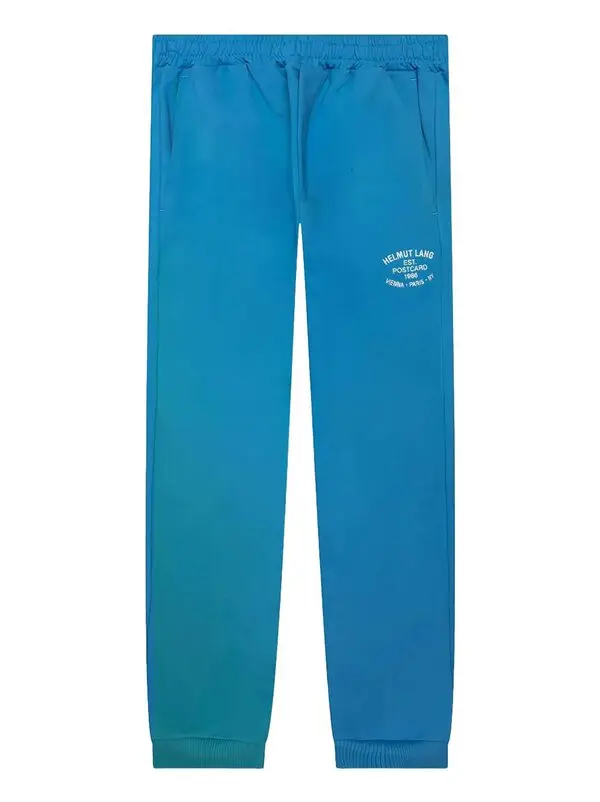 Helmut Lang Paris Postcard Track Pants - Blue