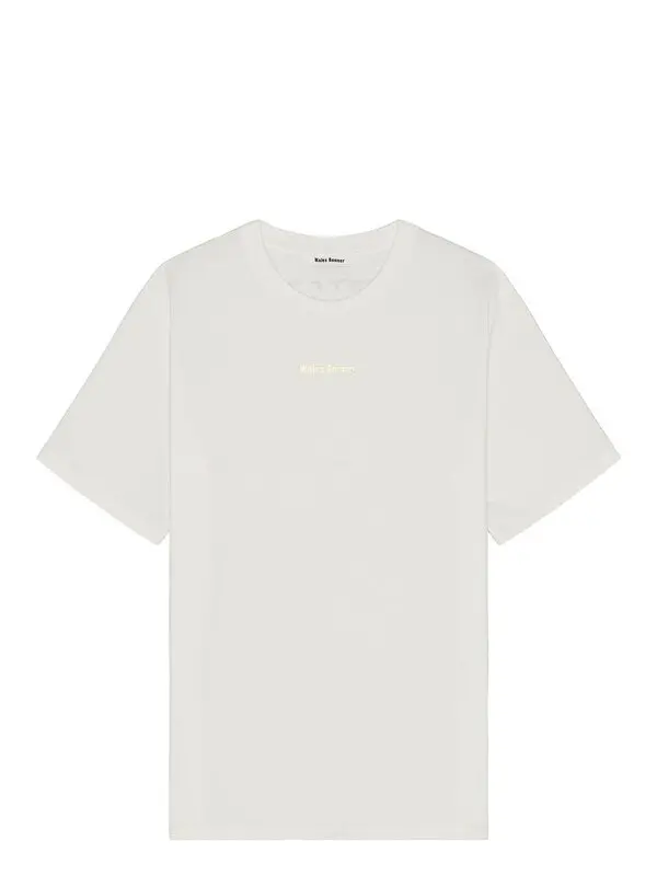 WALES BONNER Original Tee In Cream - Ivory