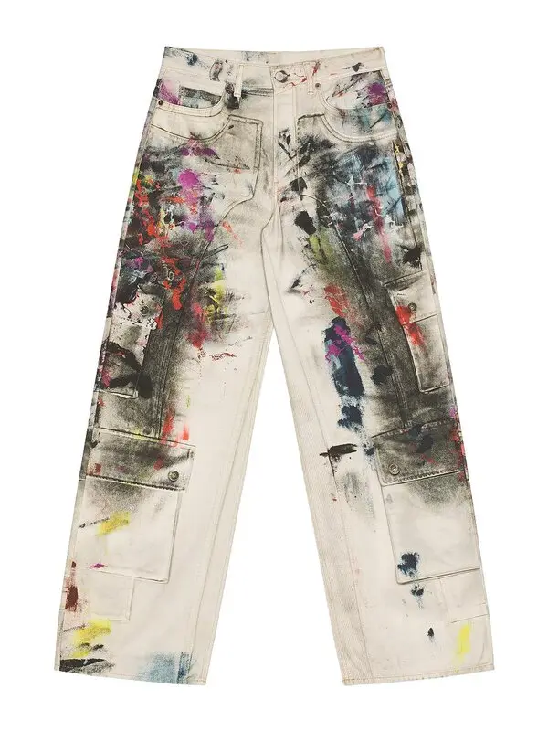 Acne Studios 1981 Painter Decorator Trouser - White & Multi