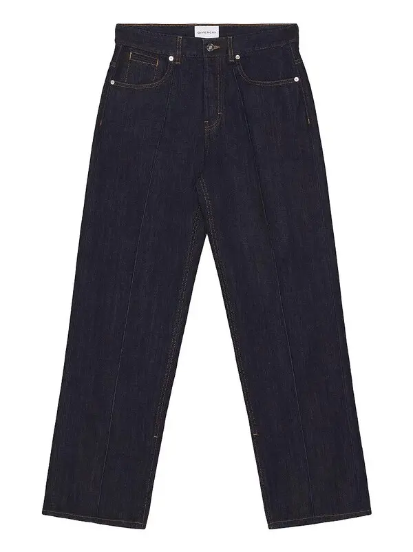 Givenchy Wide-leg Denim Jeans - Dark Blue