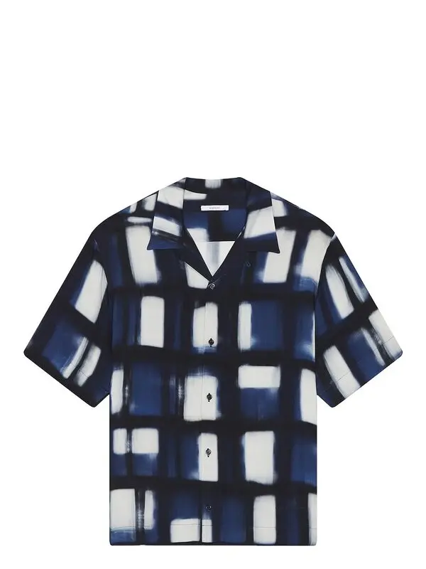 Givenchy Bowling Shirt In Blue - Dark Blue