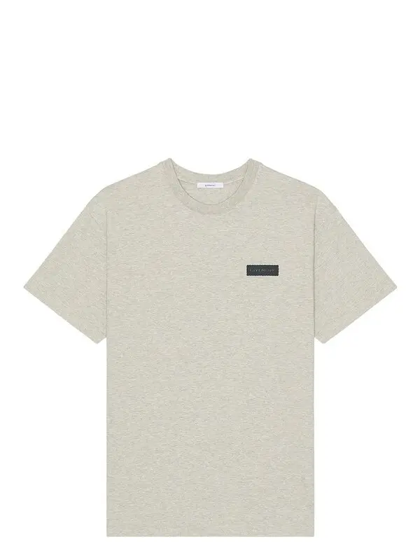 Givenchy Regular Fit Tee In Light Grey - Light Grey Melange