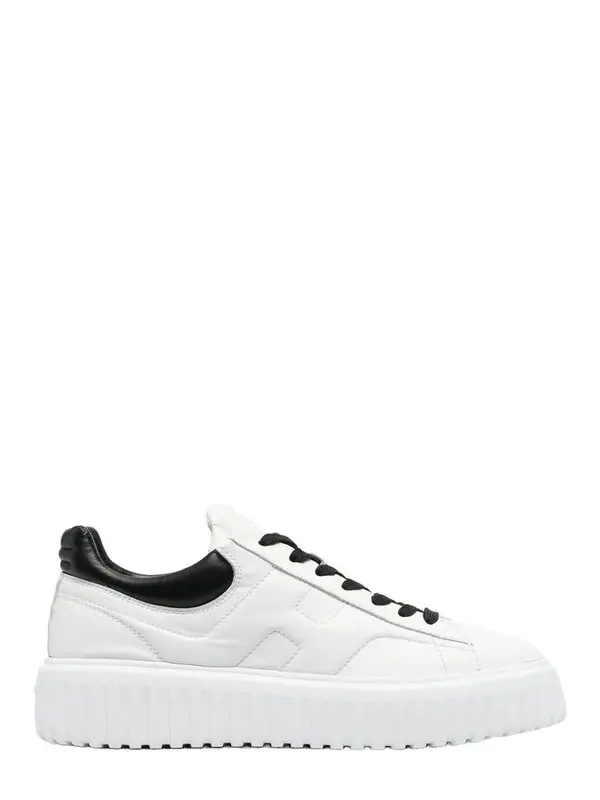 Hogan Lace-up Leather Trainers - White