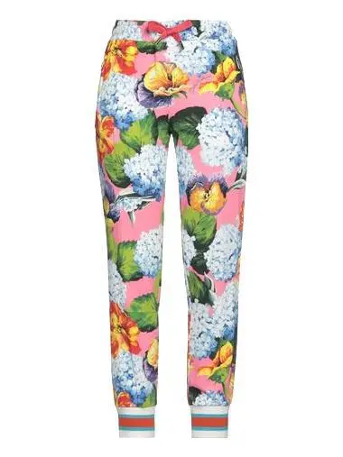 Dolce & Gabbana Tapered Floral-print Pants - Pink