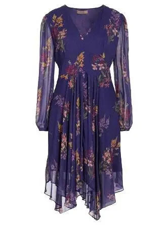 TWINSET Mini Viscose Dress - Purple
