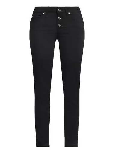 LIU •JO Twill Skinny Pants - Black