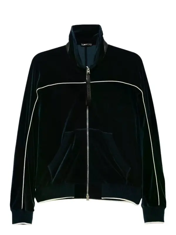 TOM FORD Zip-up Jacket - Blue