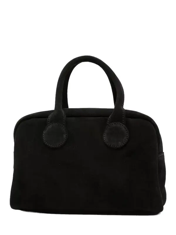 MARGESHERWOOD Calf Suede Top-handle Tote Bag - Black