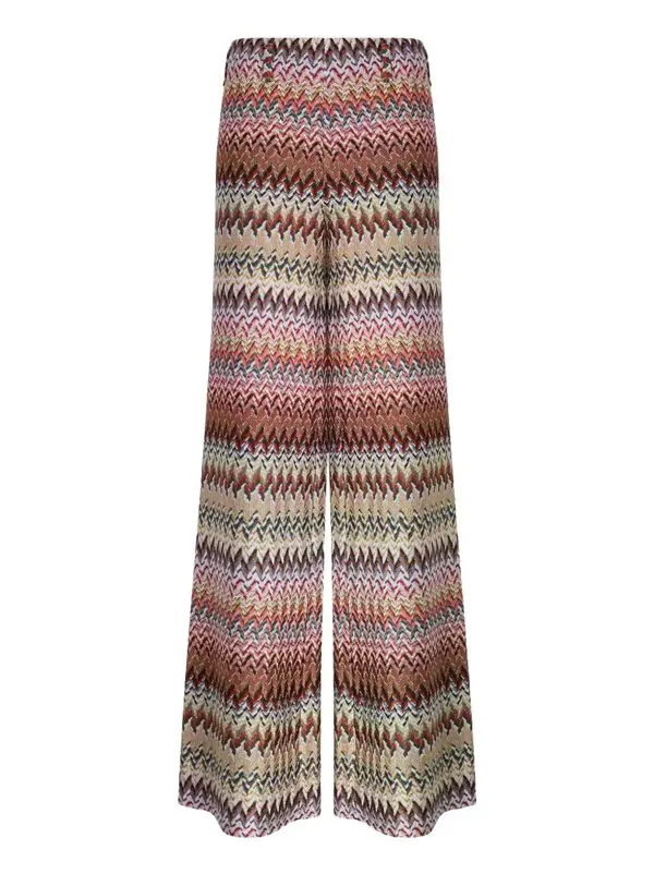 Missoni Chevron-pattern Trousers - Red