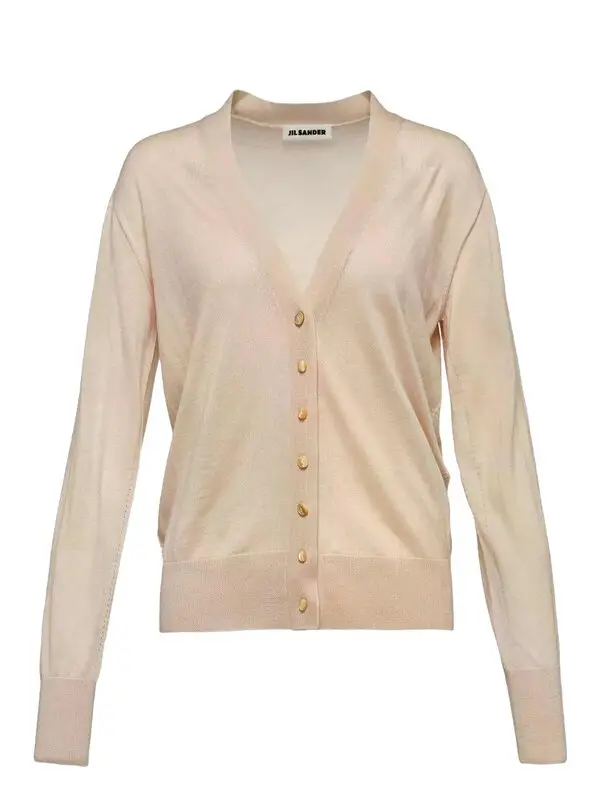 JIL SANDER Button-front Cardigan - Neutrals