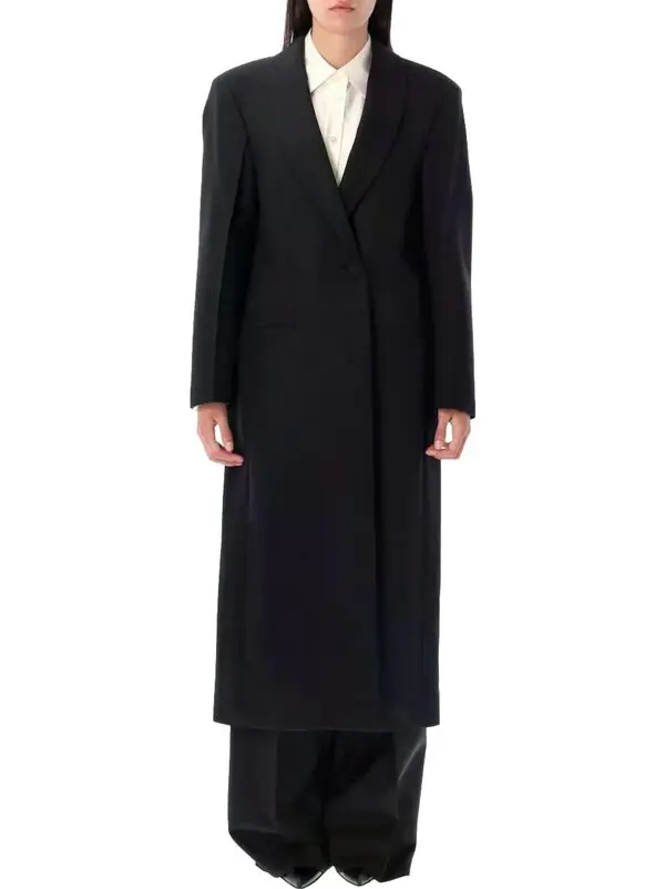 RÓHE Shawl-lapel Coat - Black