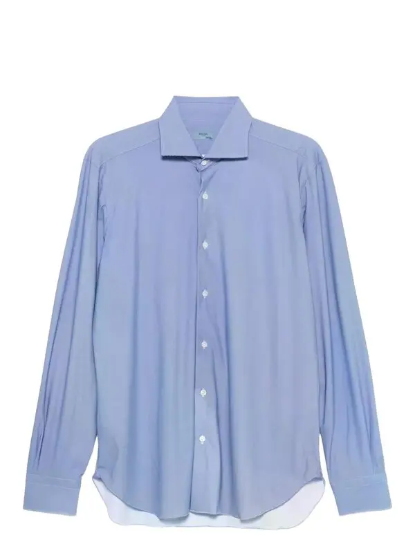 BARBA NAPOLI Long Sleeve Shirt - Blue