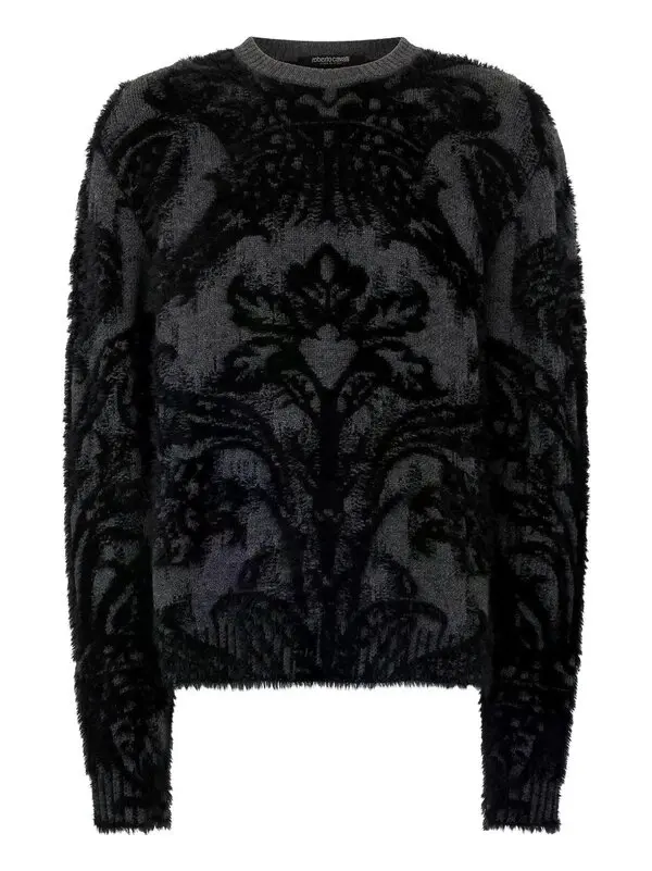 Roberto Cavalli Plush Wool Sweater - Black