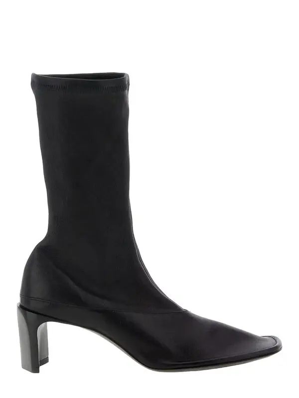 JIL SANDER 65mm Leather Boots - Black