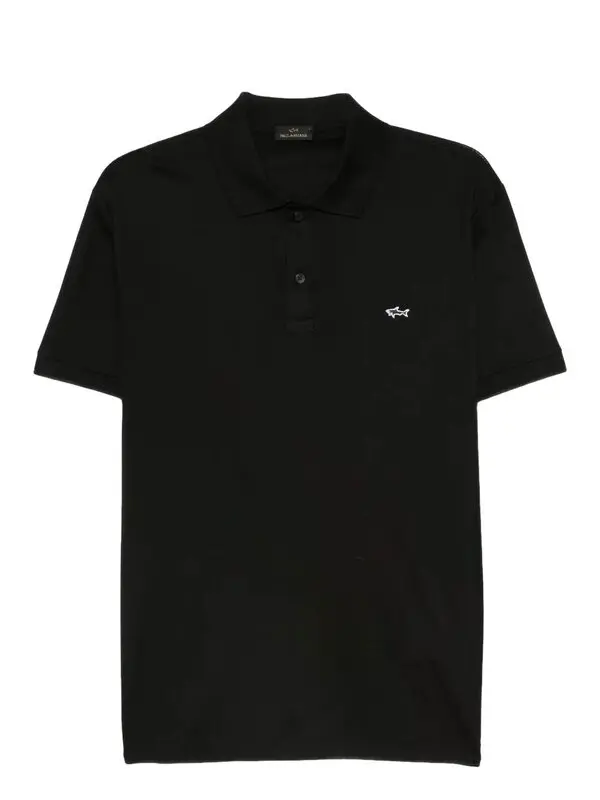 Paul & Shark Embroidered Polo Shirt - Black
