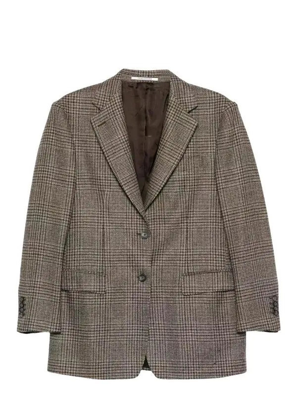 Tagliatore Checked Blazer - Brown