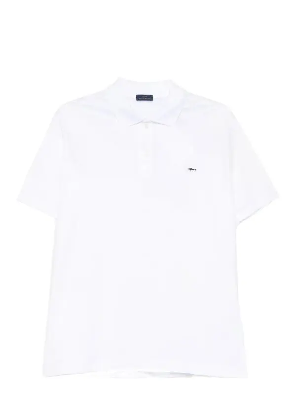 Paul & Shark Embroidered Cotton Polo Shirt - White