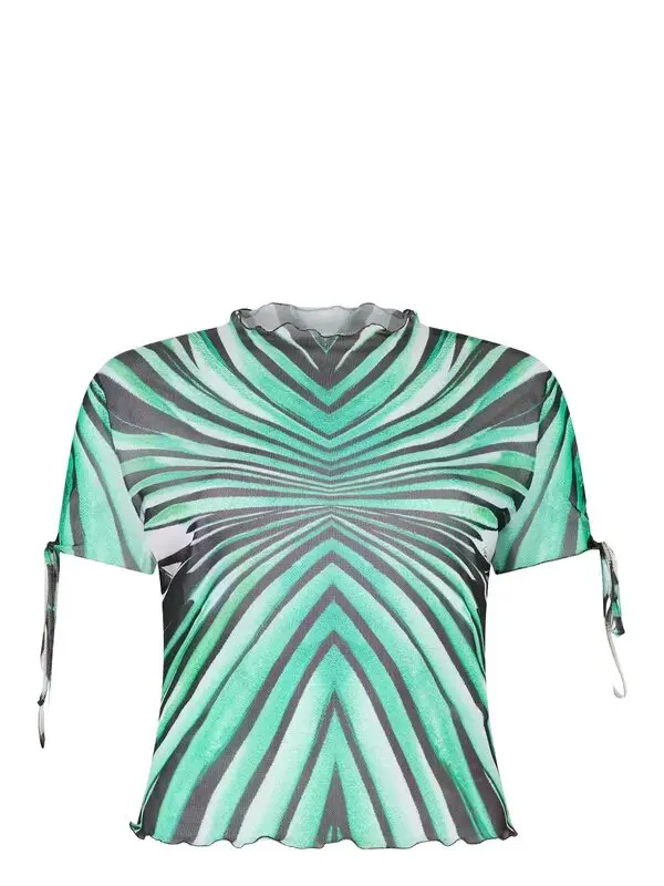 Roberto Cavalli Printed Top - Blue