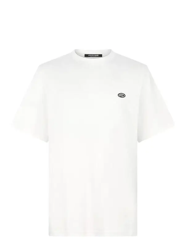 Roberto Cavalli Embroidered-logo T-shirt - White