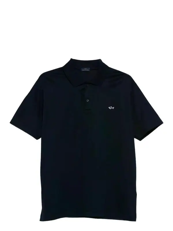 Paul & Shark Logo-embroidered Polo Shirt - Blue