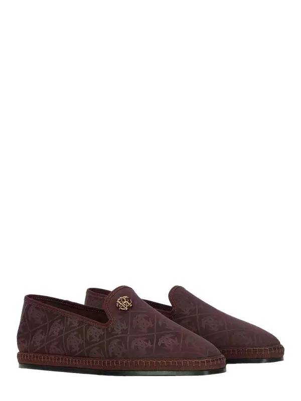 Roberto Cavalli Monogram Loafers - Brown