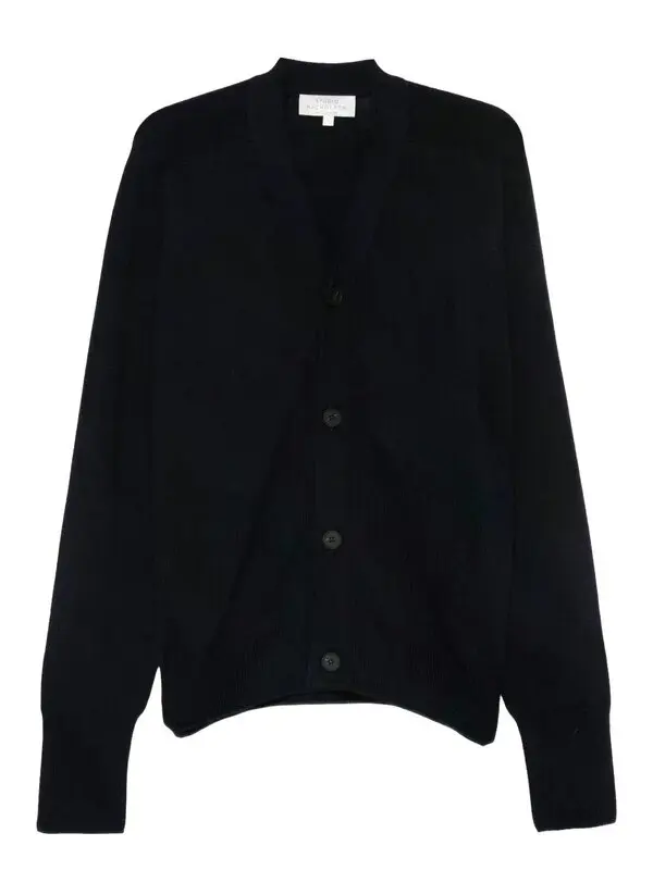 Studio Nicholson Button-front Wool Cardigan - Blue
