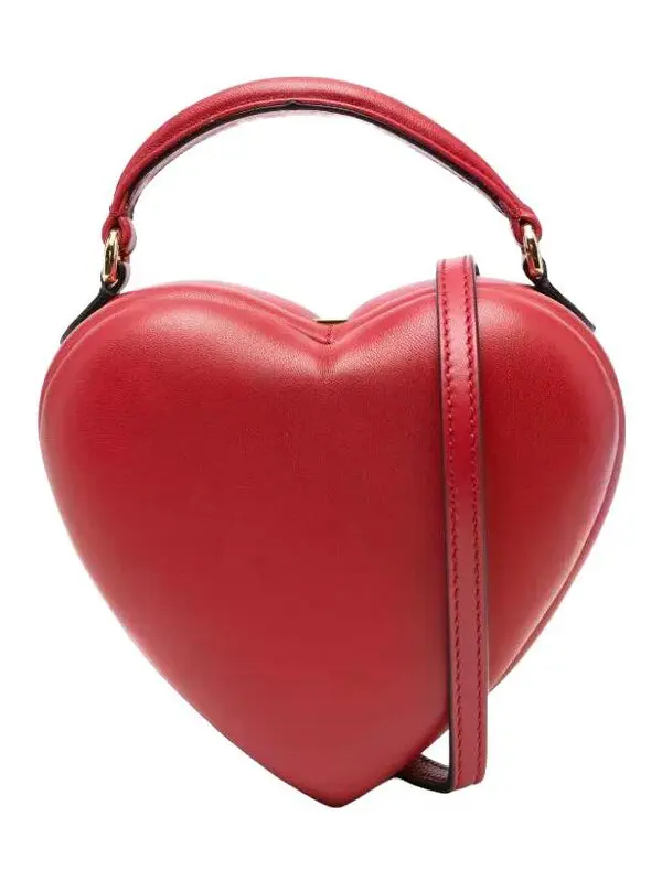Moschino Heart-shaped Quilted Tote - Red