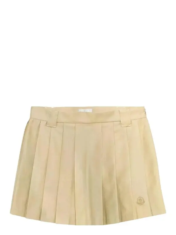 Moncler Pleated Mini Skirt - Neutrals